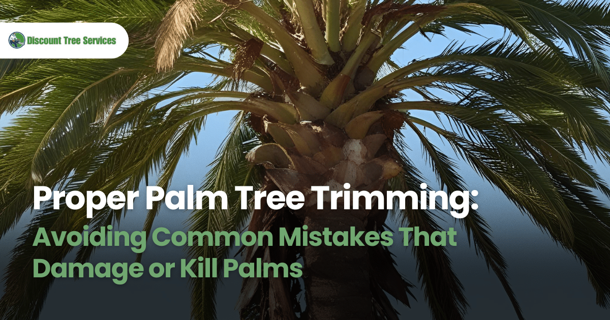 Palm Tree Trimming Guide: Proper Techniques vs. Harmful Practices